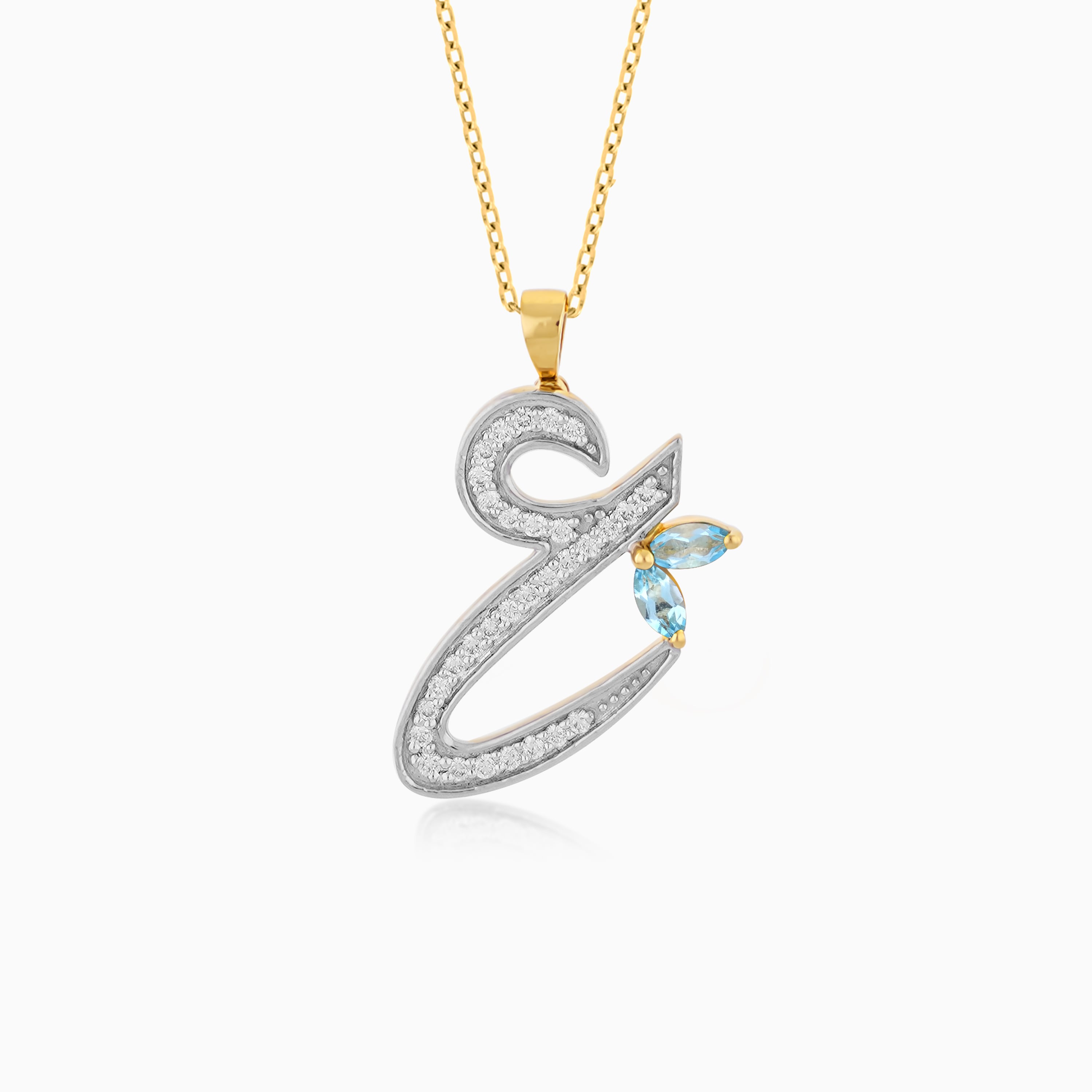 Ain Letter Personalised Jewellery | Alpha Pendant | Jawhara Jewellery